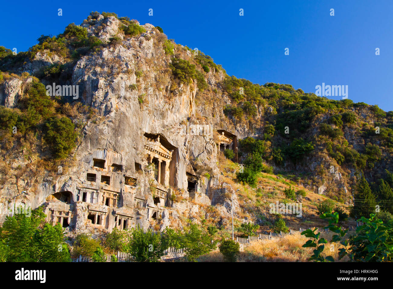 Tomb of Amyntas. Fethiye. Mugla province, Aegean coast, Turkey Stock ...