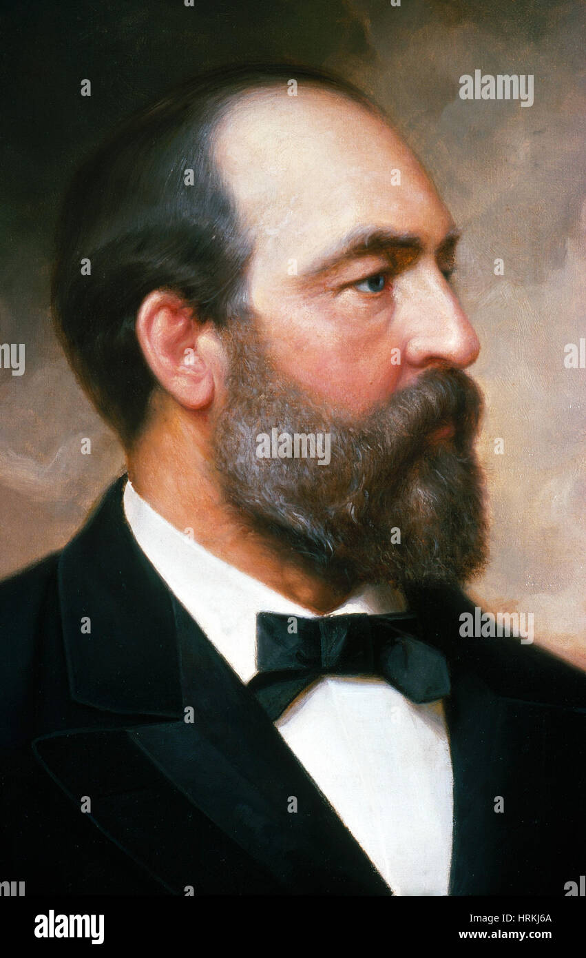 General james a garfield portrait hi-res stock photography and images ...