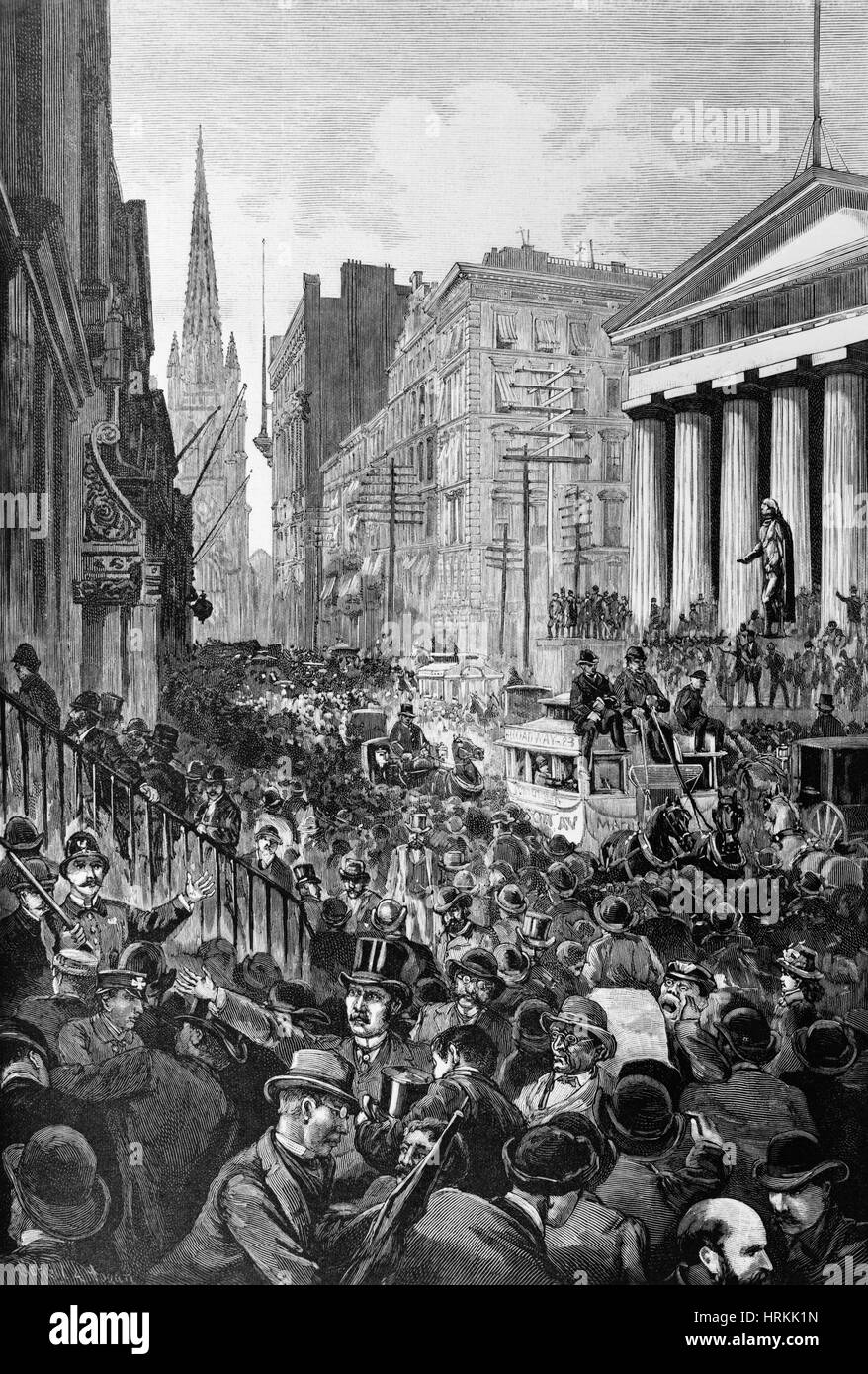 Panic of 1884 Stock Photo - Alamy