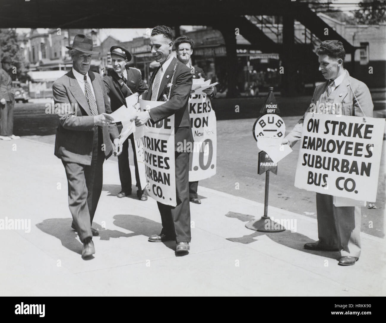 New york bus strike hi-res stock photography and images - Alamy