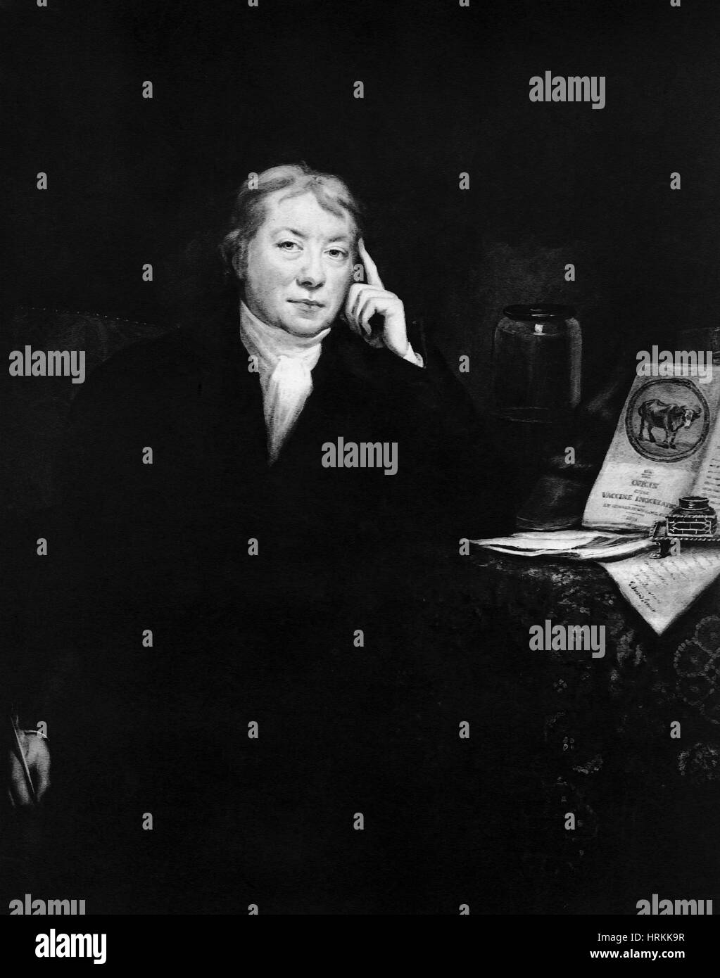 Edward jenner smallpox vaccine Black and White Stock Photos & Images ...