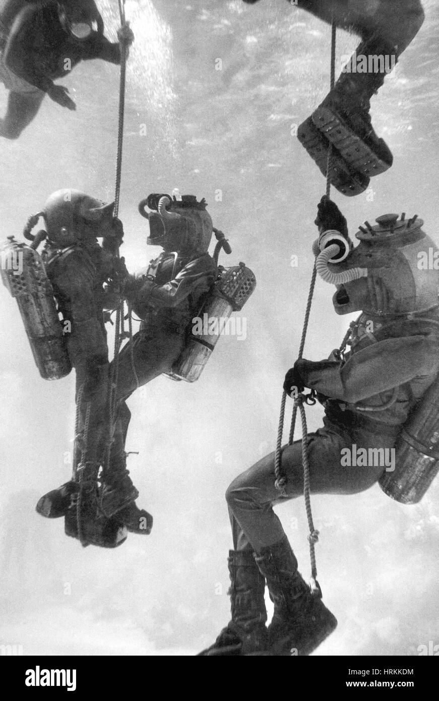 Deep Sea Divers Stock Photo Alamy
