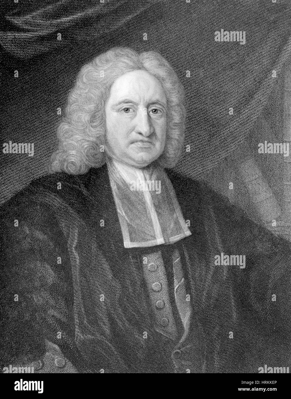 Edmond Halley, English Polymath Stock Photo - Alamy