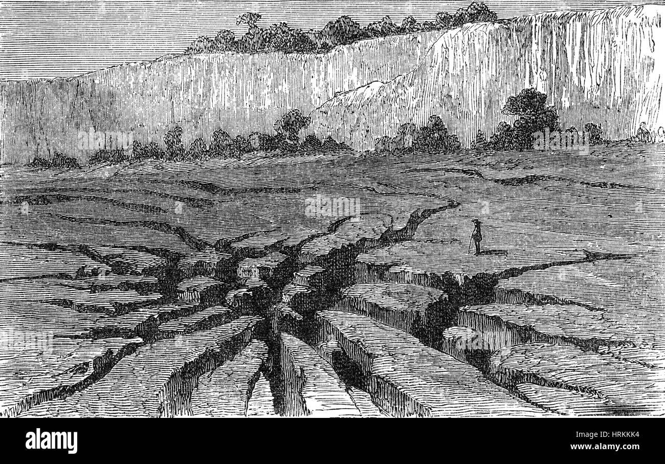 Volcanic fissures Black and White Stock Photos & Images - Alamy