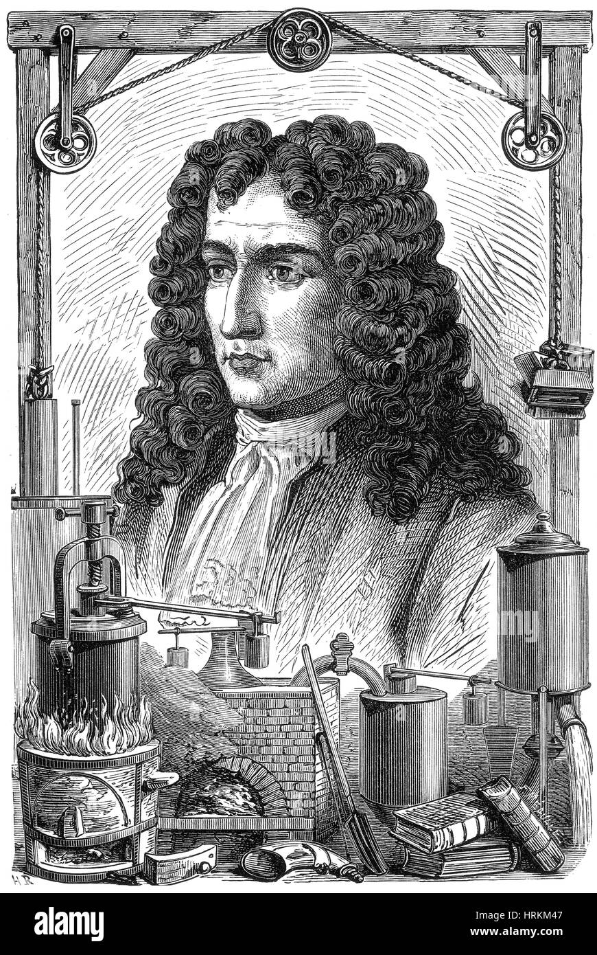 Denis Papin, French Inventor Stock Photo - Alamy