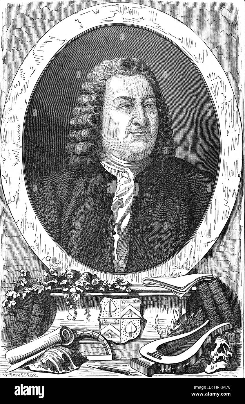 Albrecht von Haller, Swiss Physiologist Stock Photo - Alamy