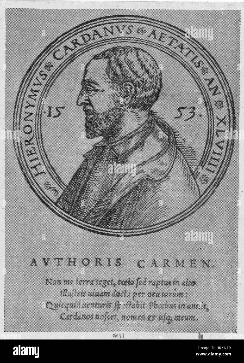 Gerolamo cardano 1501 1576 italian mathematician hi-res stock ...