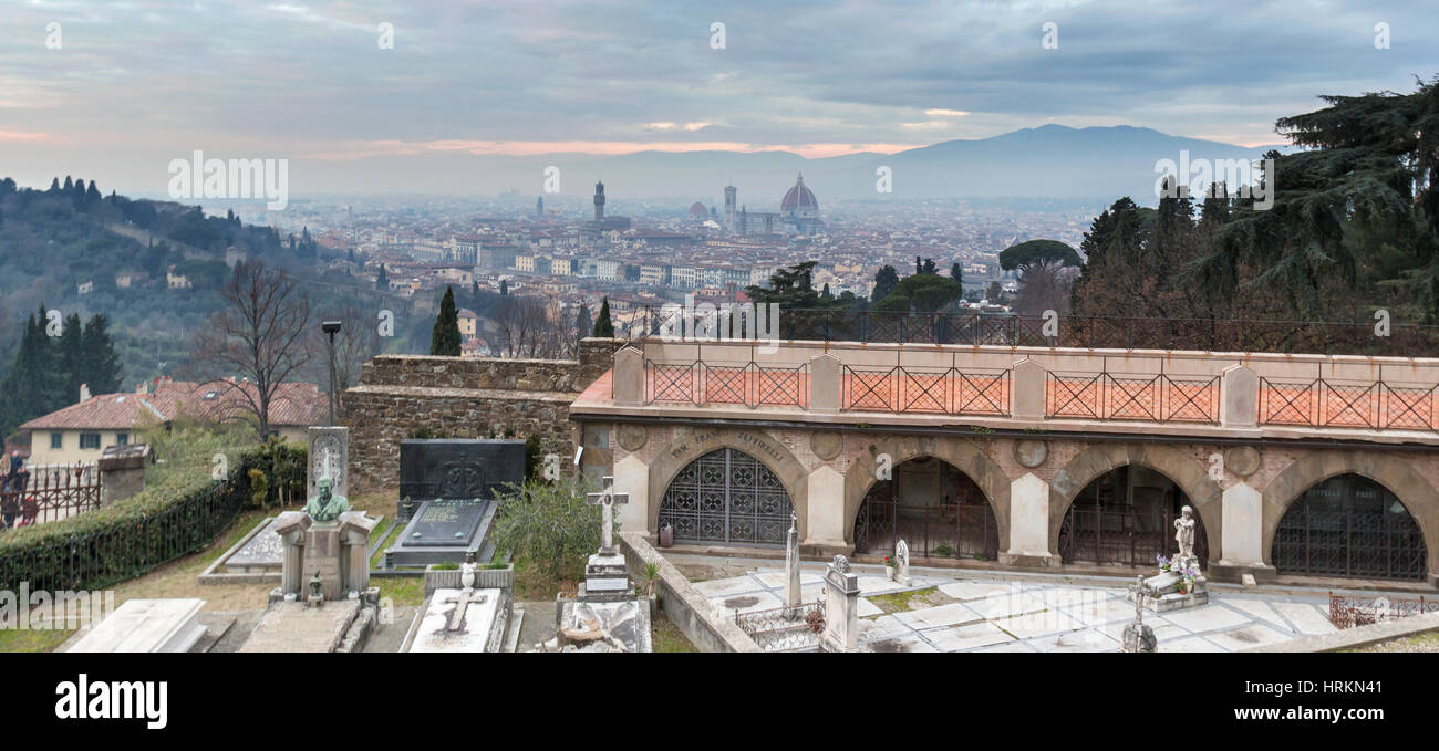 A hilltop view of Florence, Italy Stock Photo - Alamy