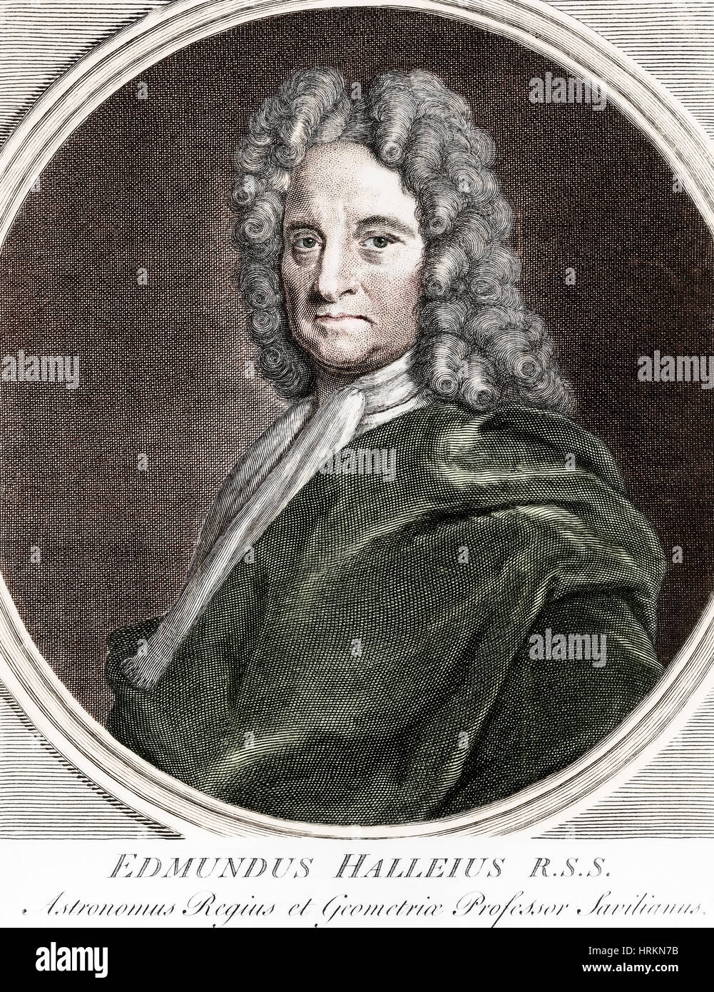 Edmond Halley, English Polymath Stock Photo - Alamy