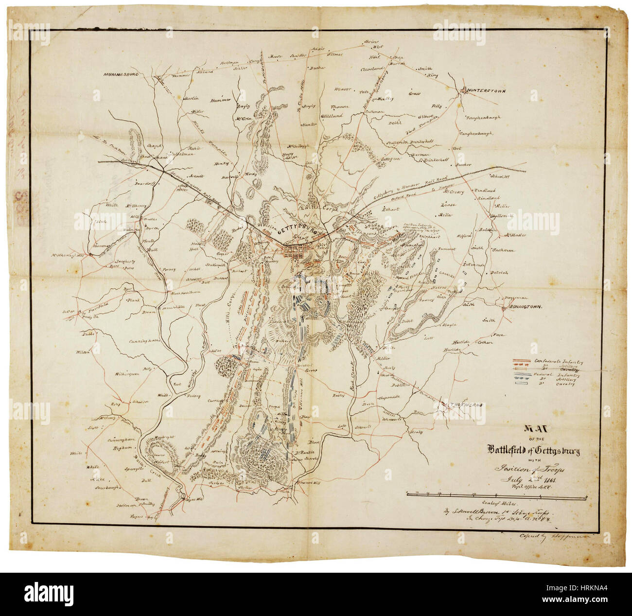 1863 map american civil war hi-res stock photography and images - Alamy
