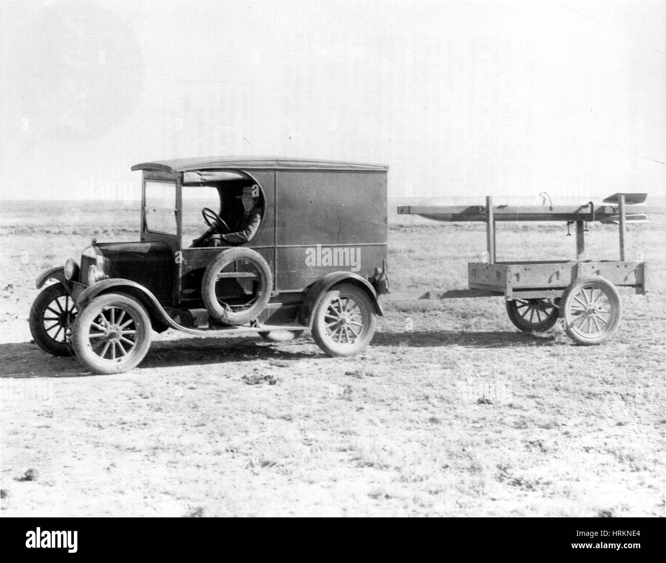 Robert Goddard and Rocket Stock Photo - Alamy