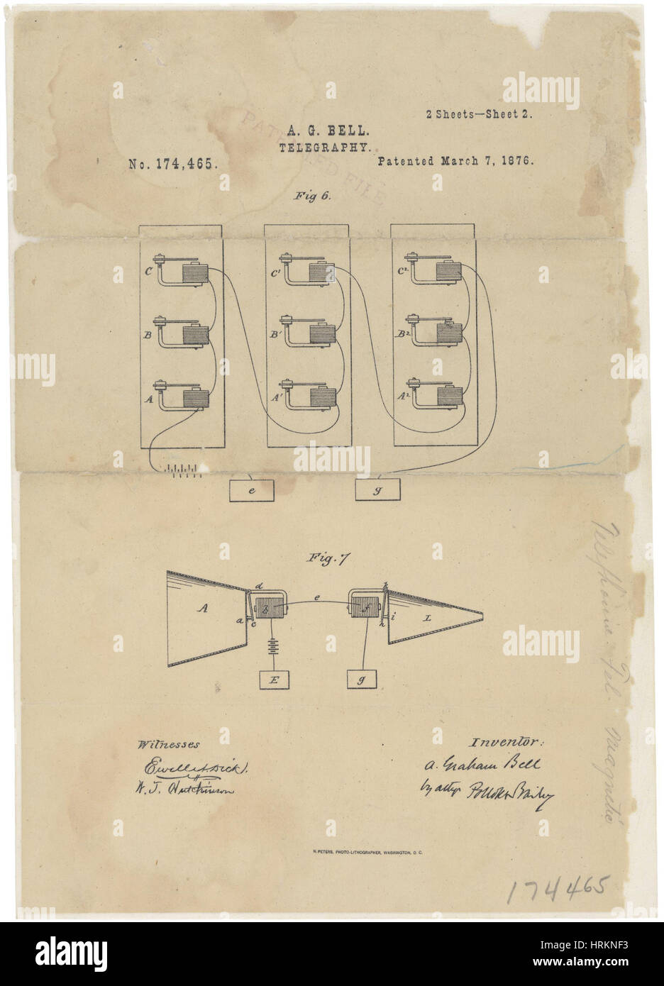 Alexander graham bell first telephone hi-res stock photography and ...