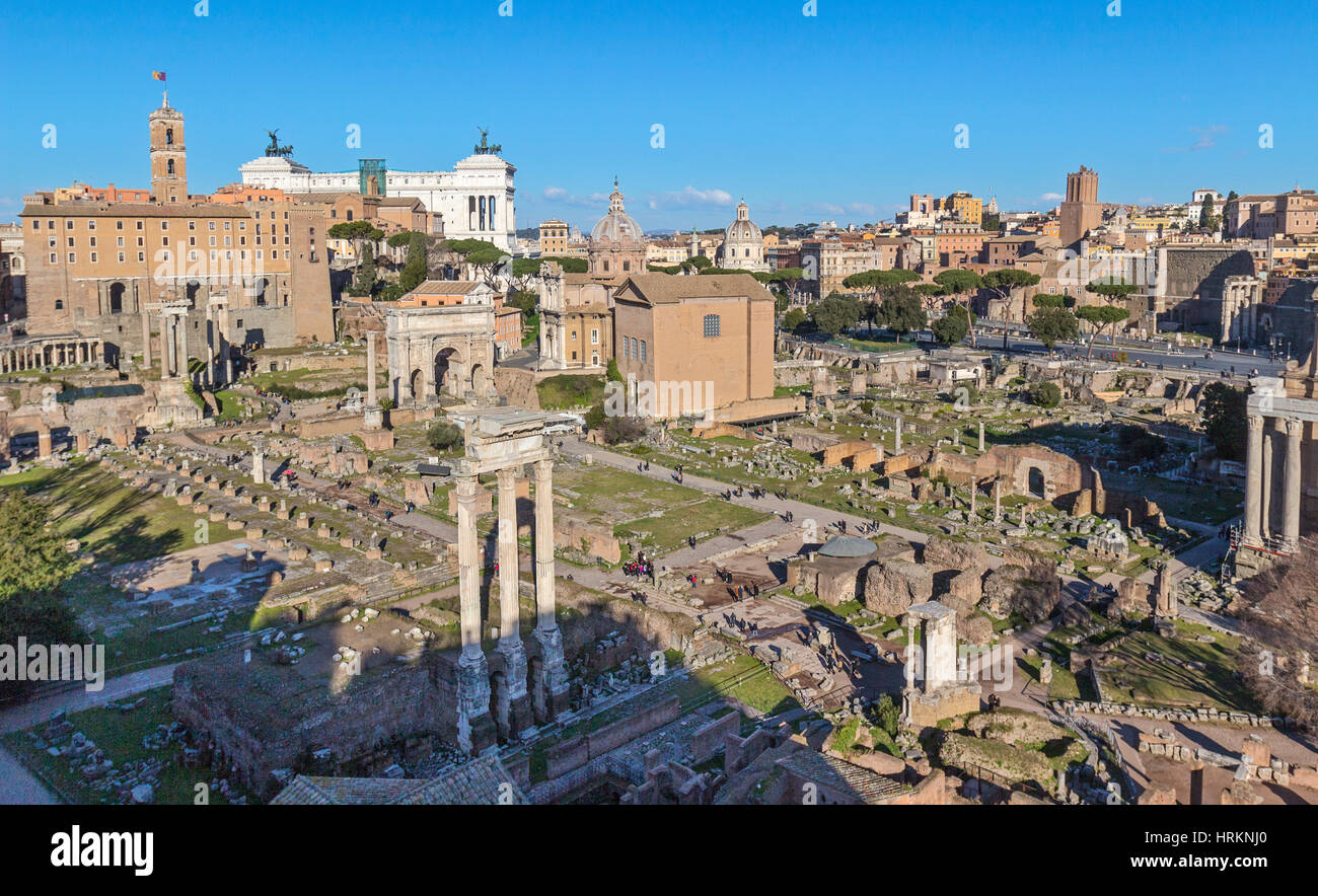 Aerial View Of The Forum