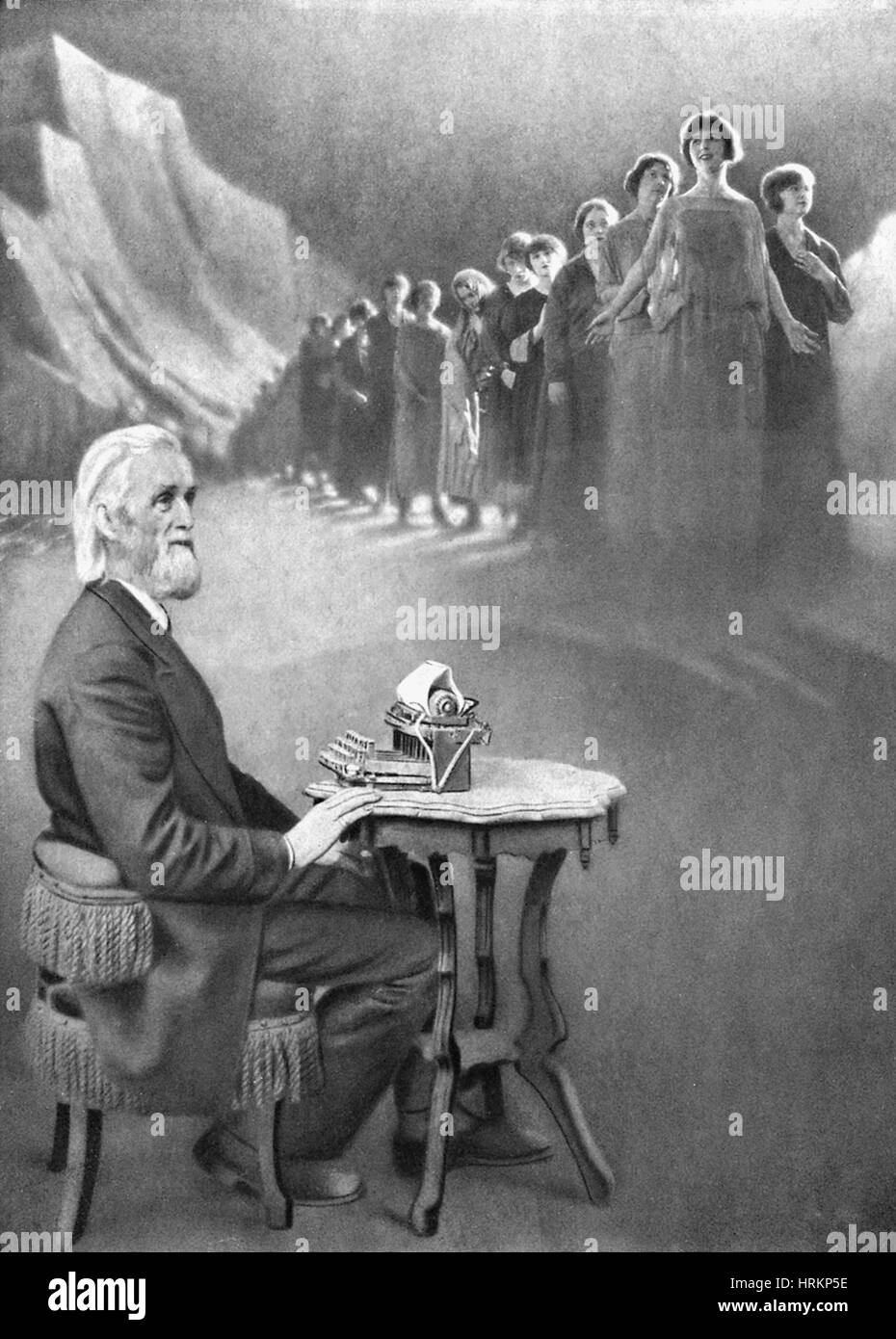 Qwerty keyboard inventor Black and White Stock Photos & Images - Alamy