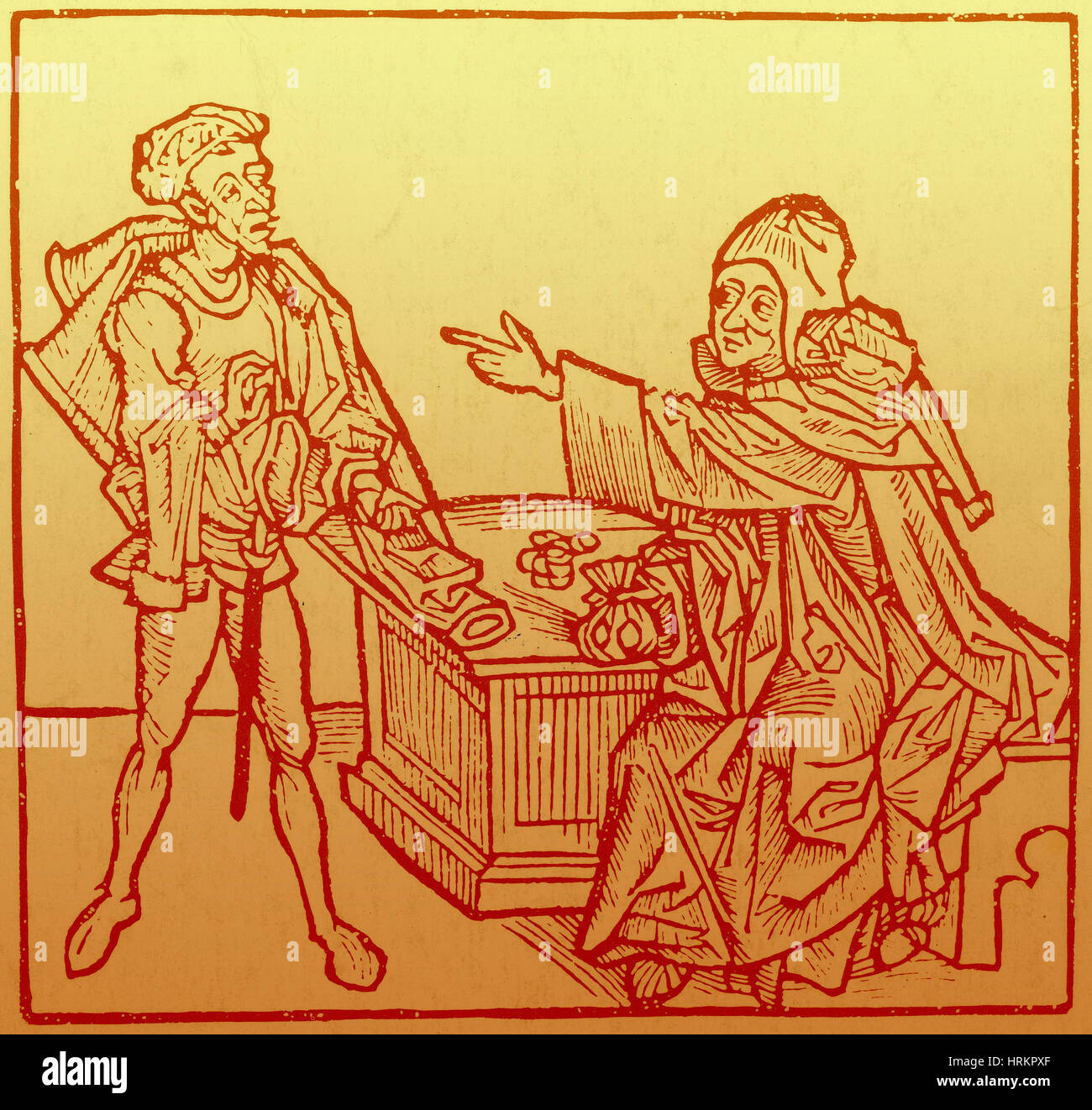 Medieval banker hi-res stock photography and images - Alamy