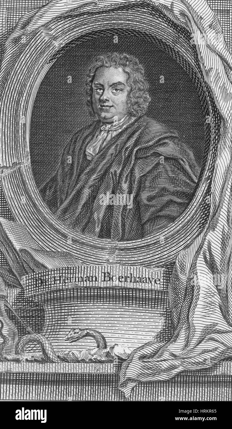 Herman Boerhaave, Dutch Chemist and Physician Stock Photo - Alamy