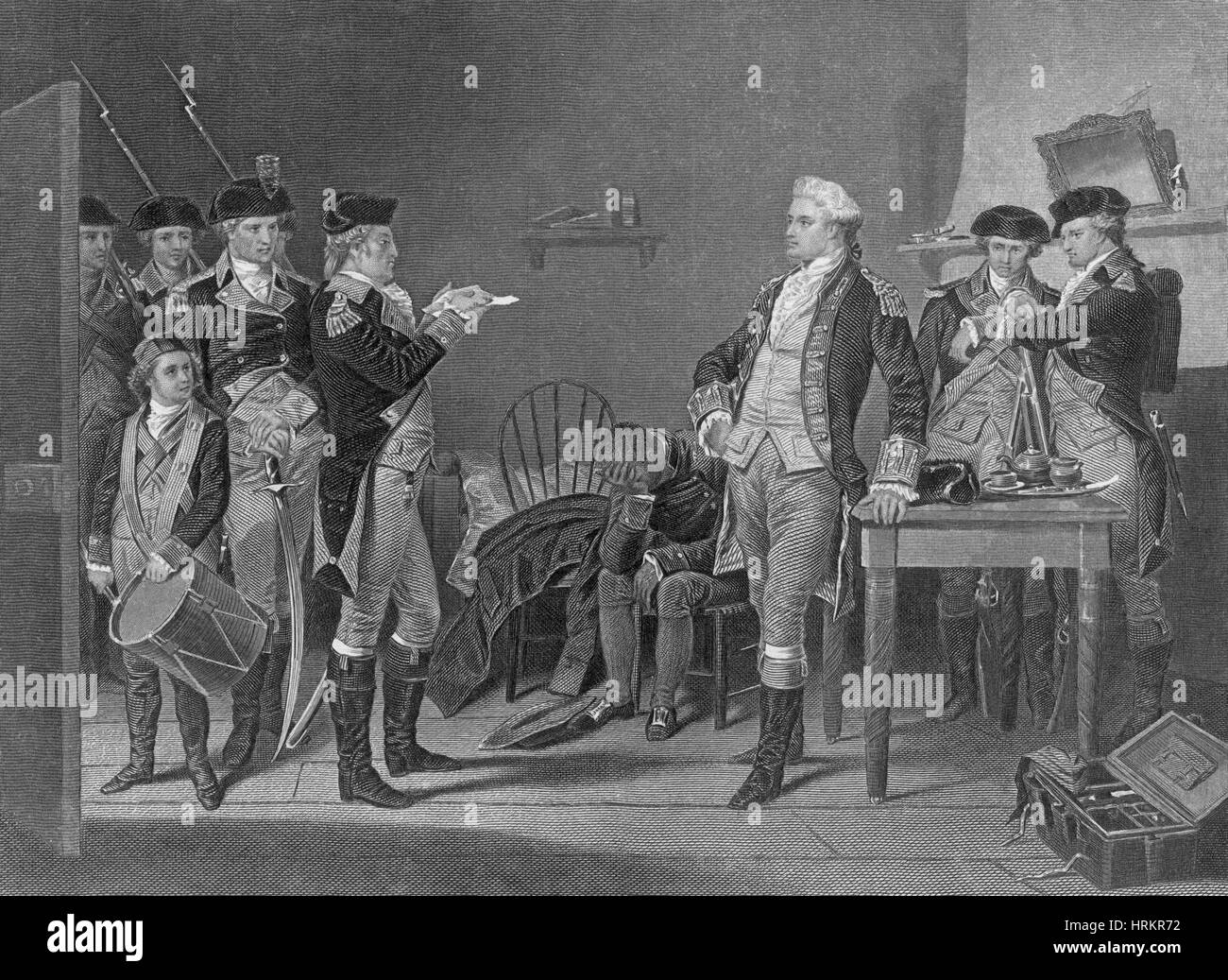 Death warrant of major john andre hi-res stock photography and images ...