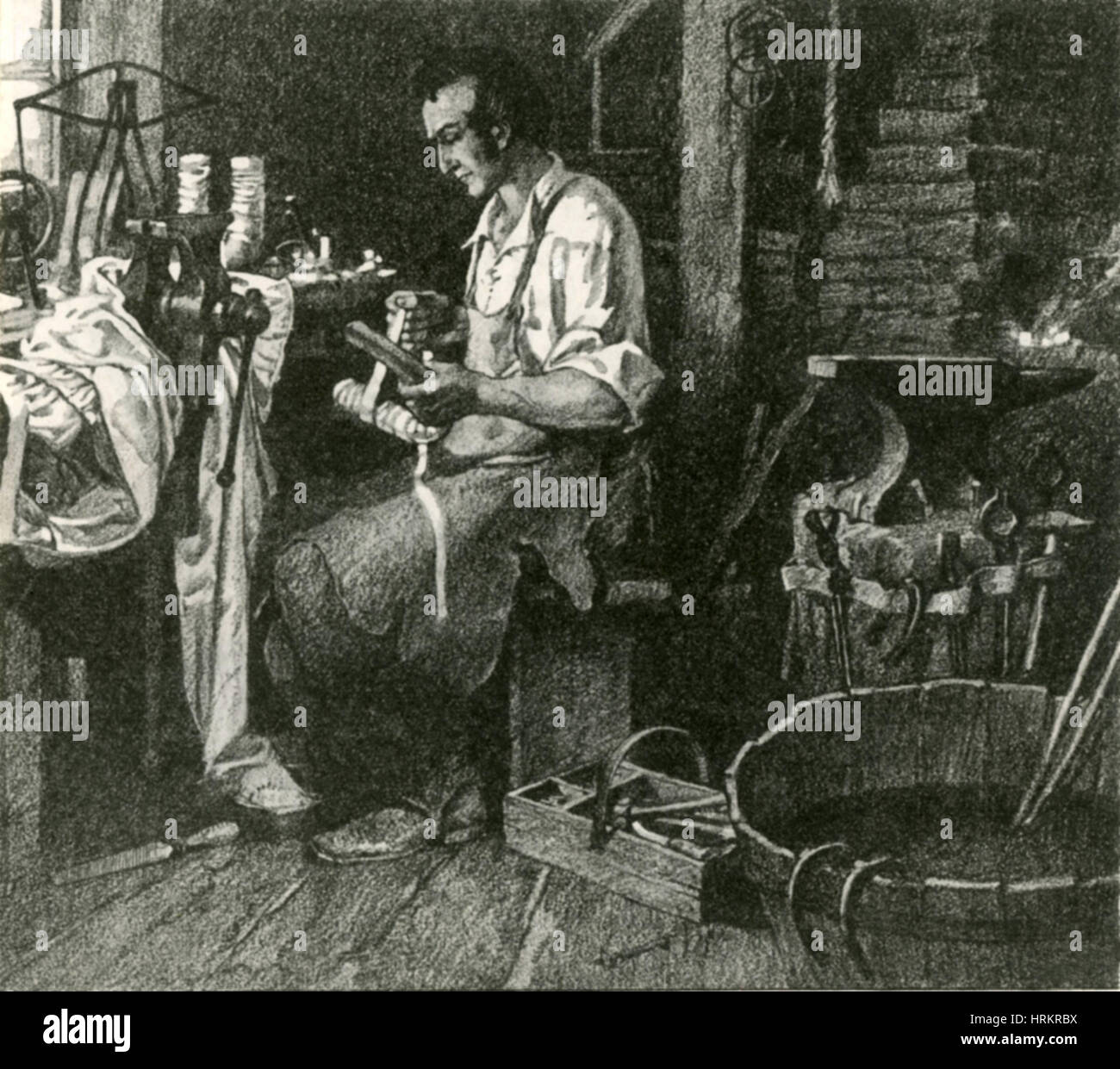 Thomas Davenport, American Inventor Stock Photo - Alamy