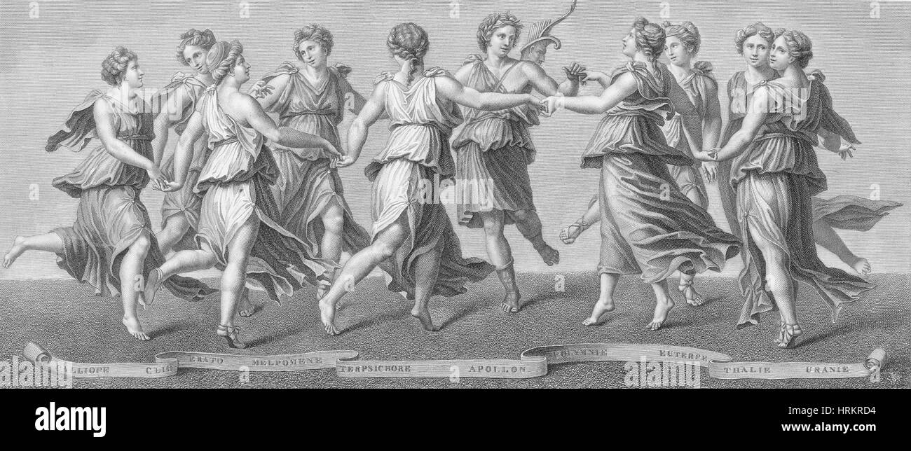 The nine muses dance hi-res stock photography and images - Alamy