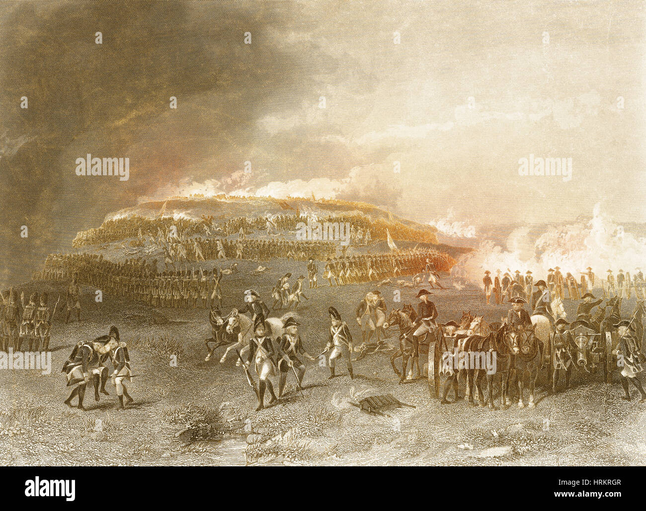 Battle of Bunker Hill, 1775 Stock Photo - Alamy