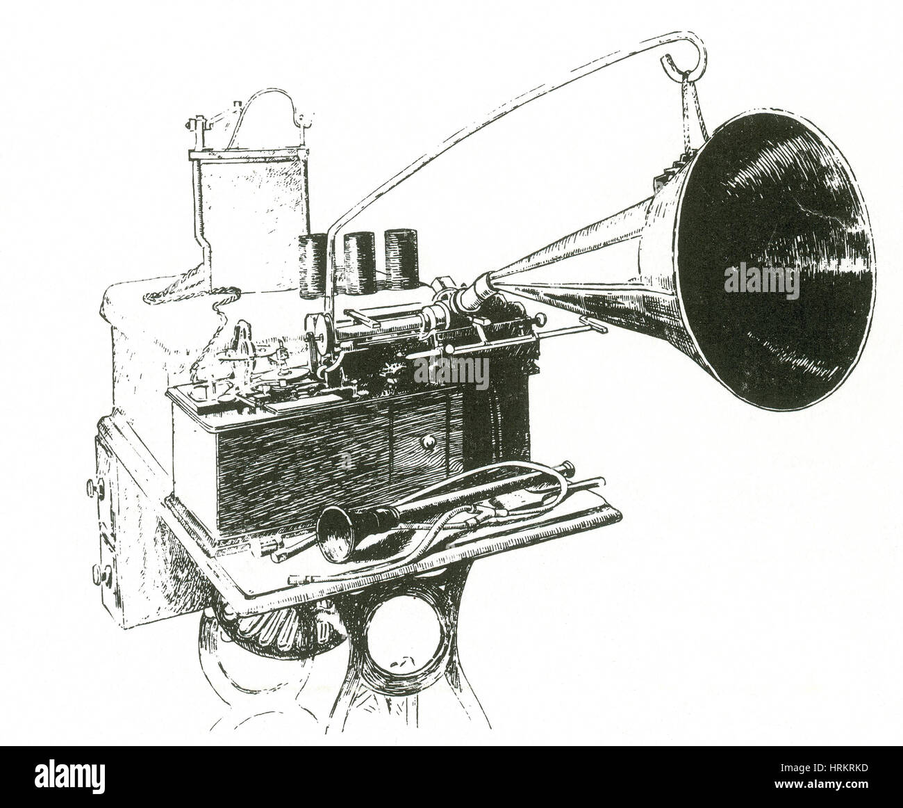 Early phonograph Cut Out Stock Images & Pictures - Alamy