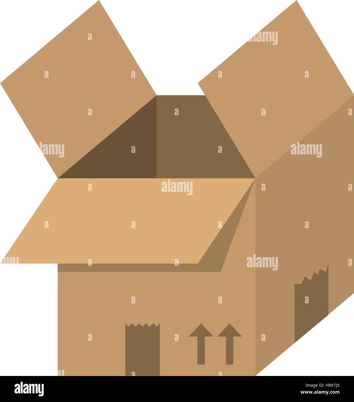 open delivery box design Stock Vector Image & Art - Alamy