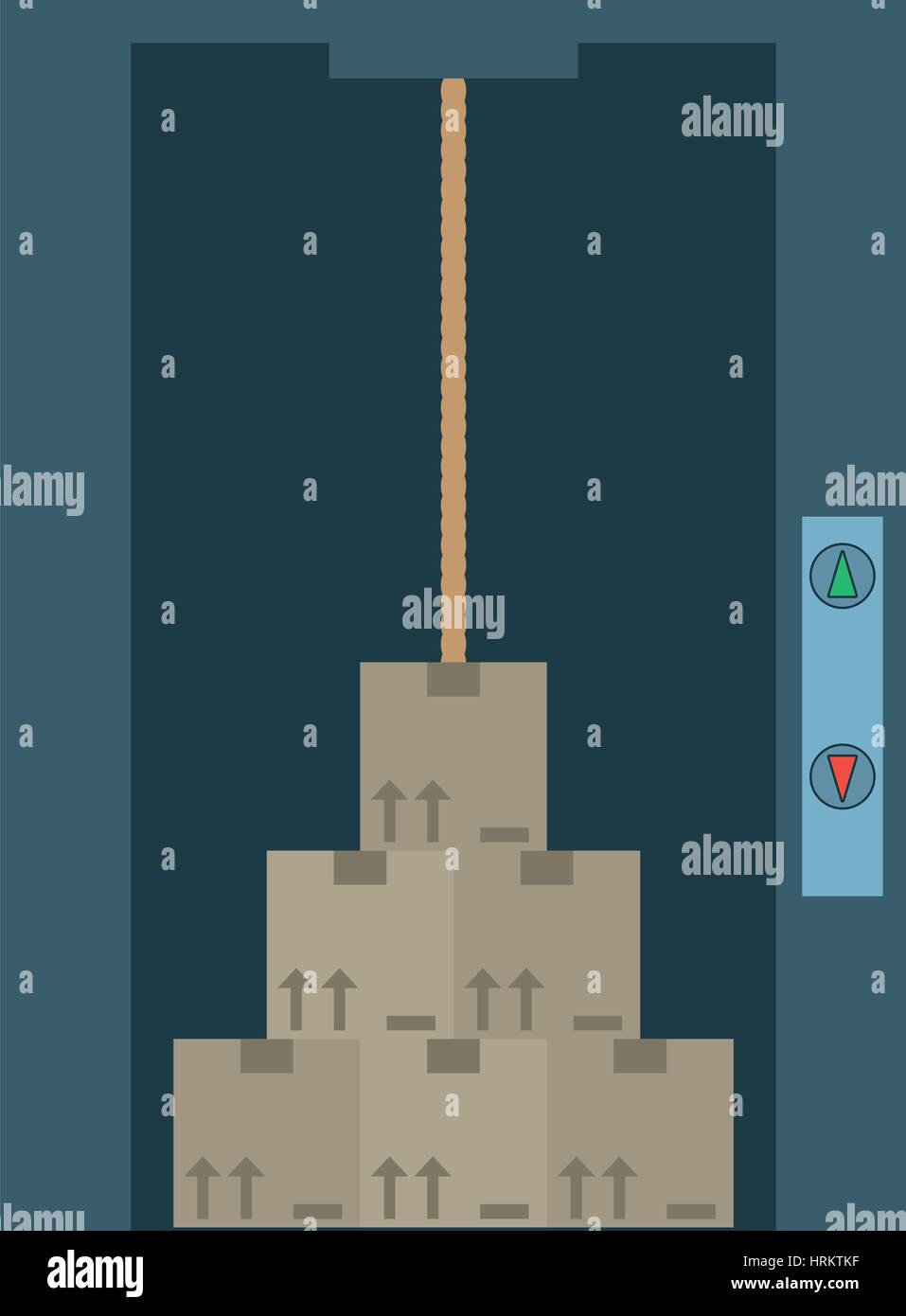 elevator cardboard boxes design Stock Vector Image & Art - Alamy