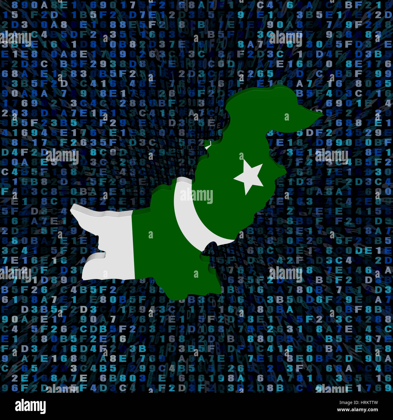 Digital illustration pakistani flag hi-res stock photography and images ...