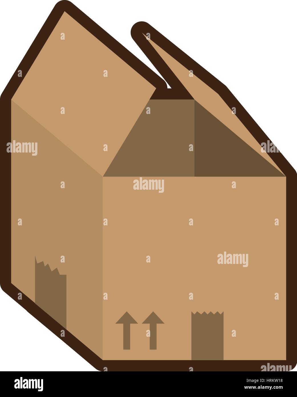 open delivery box shipping Stock Vector Image & Art - Alamy