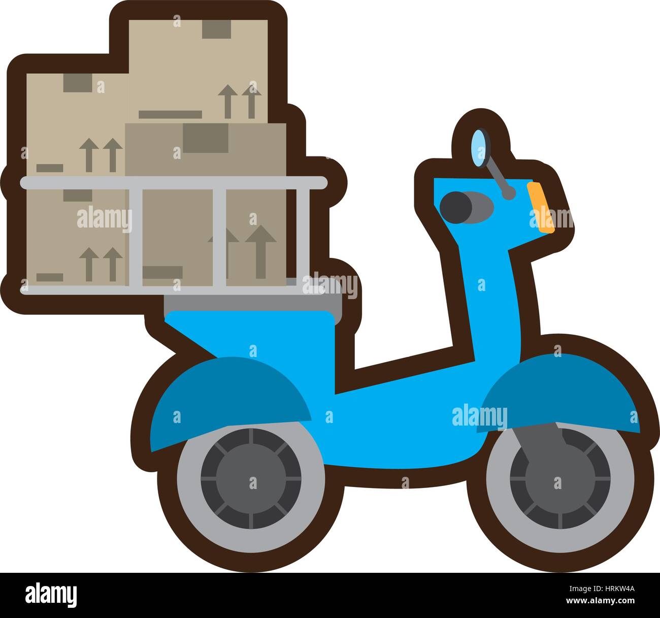 blue delivery scooter service fast Stock Vector Image & Art - Alamy