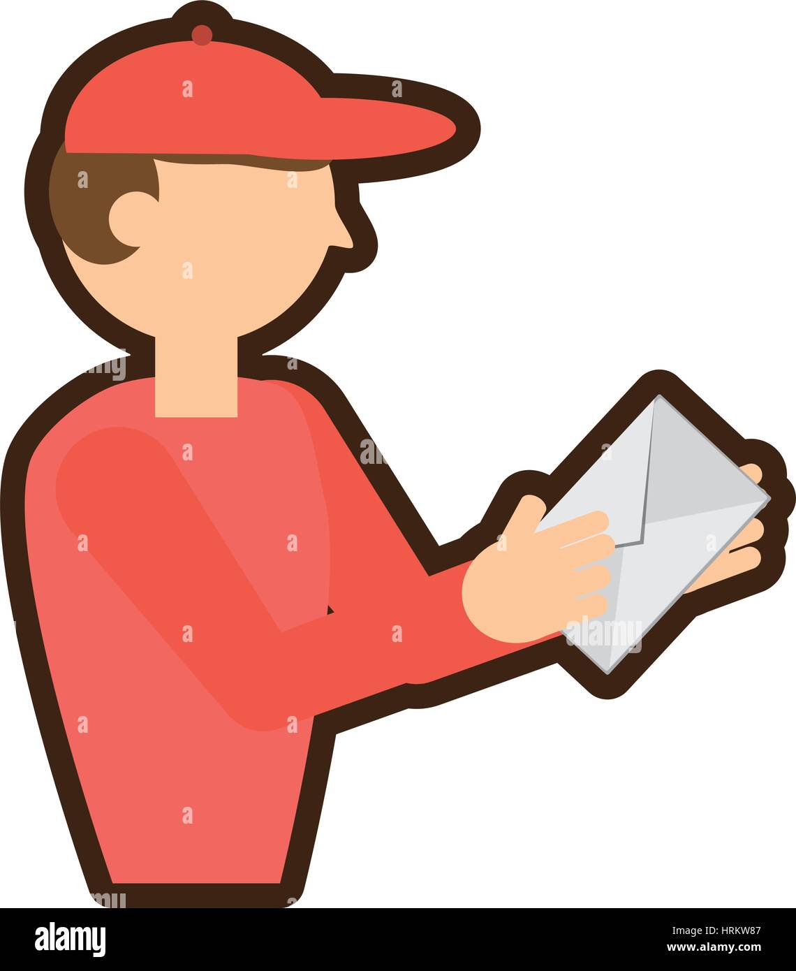 man post mail envelope Stock Vector Image & Art - Alamy