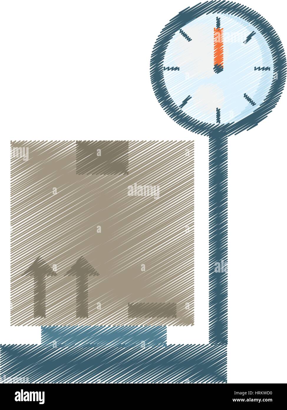 Delivery weight scale boxes hi-res stock photography and images - Alamy