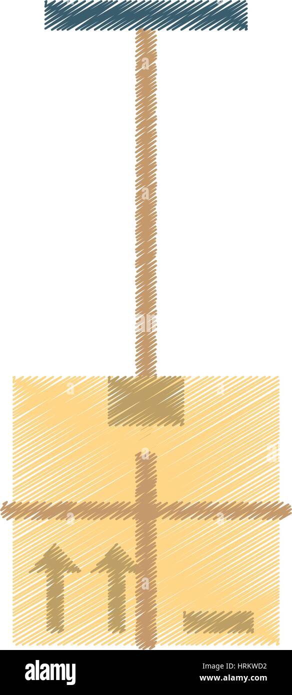 drawing trasnport cardboard boxes Stock Vector Image & Art - Alamy