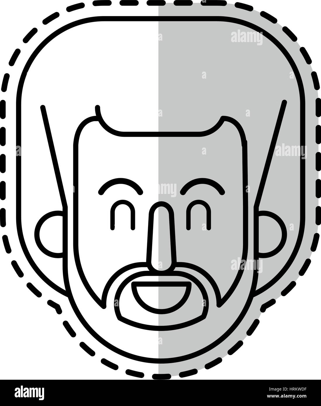 happy man icon image Stock Vector Image & Art - Alamy