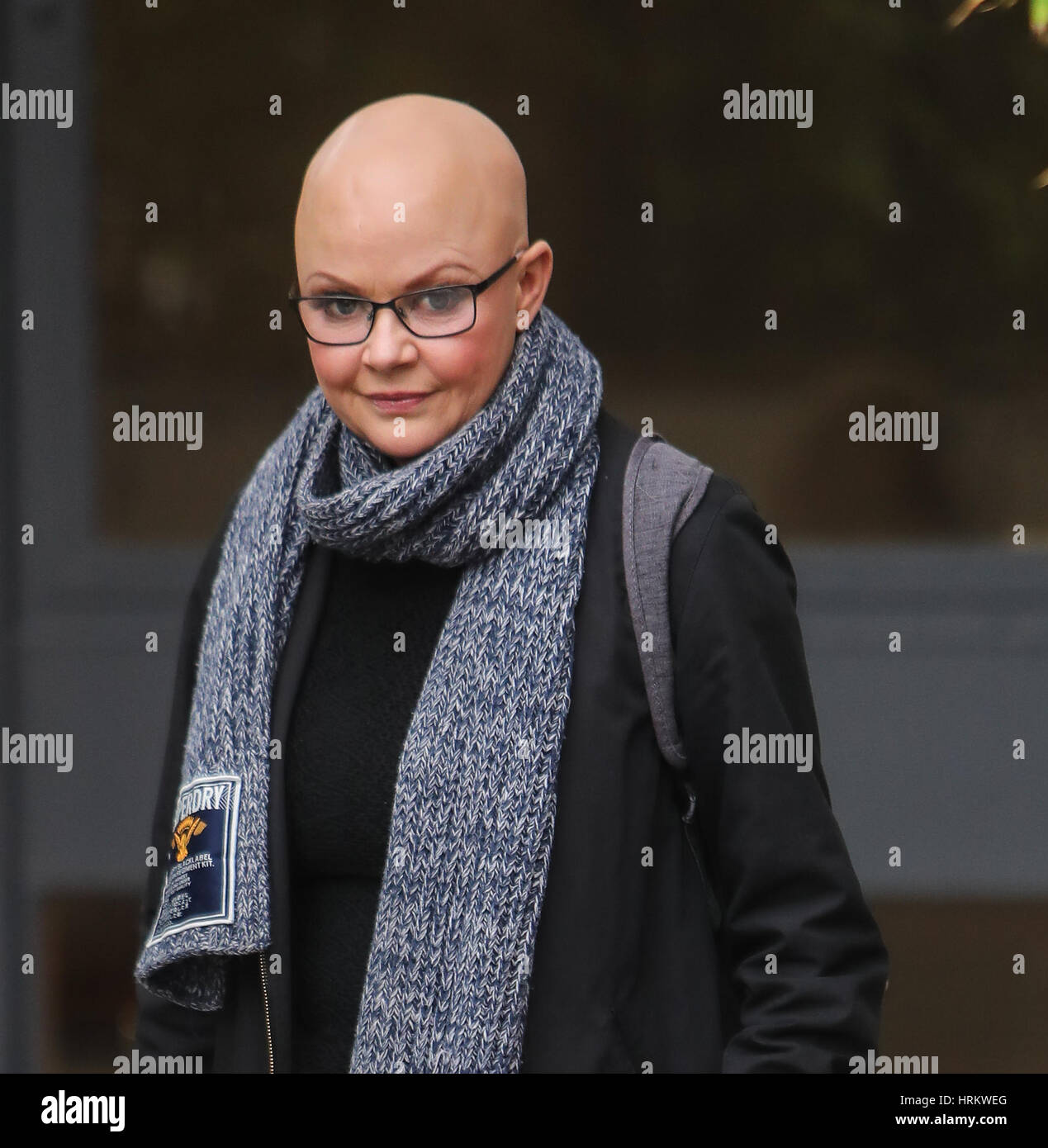 Gail Porter leaves the ITV Studios after her appearance on Loose Women ...