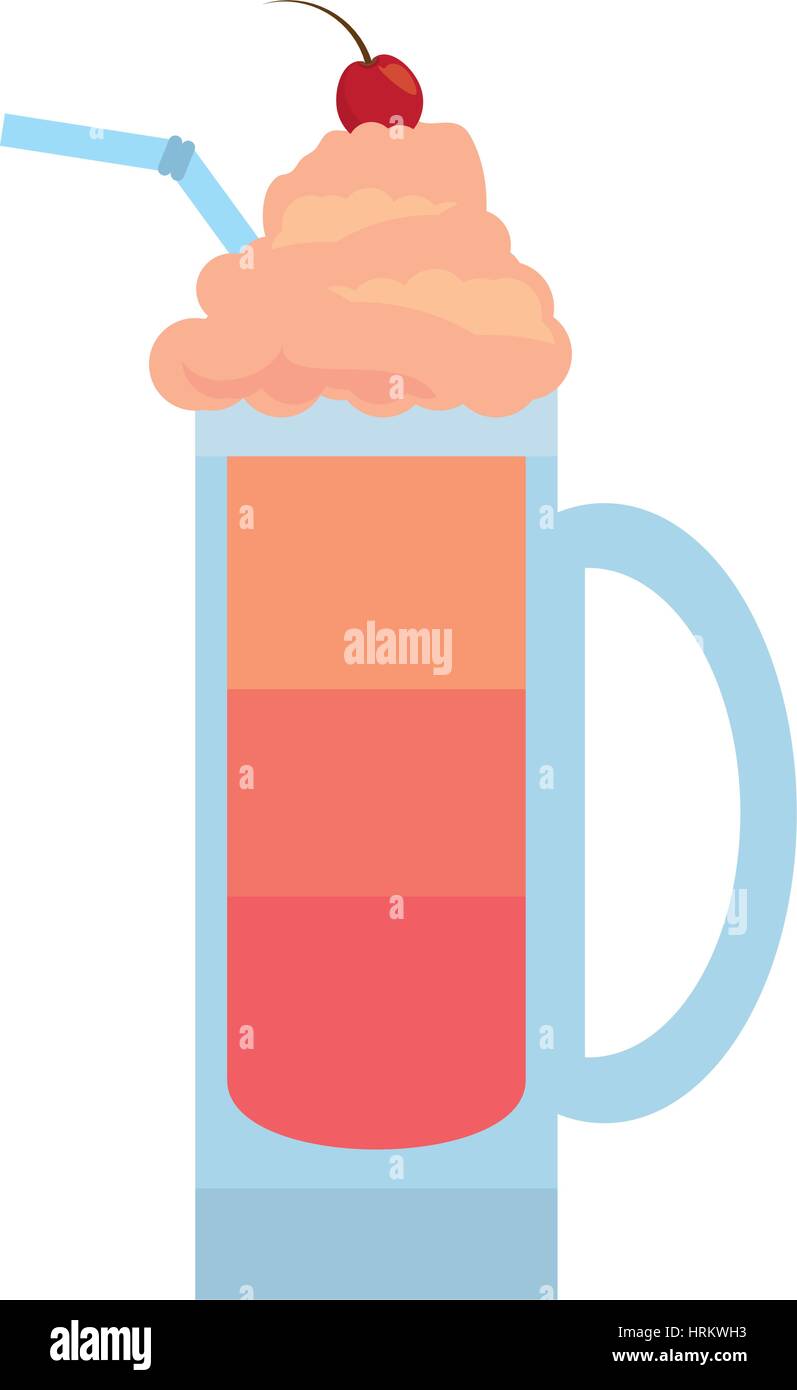 Breakfast smoothie raspberry fruit Stock Vector Images - Alamy