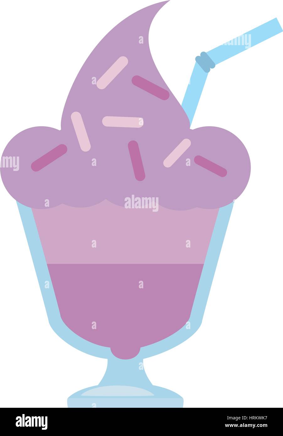 milk shake cream straw with chips Stock Vector Image & Art - Alamy