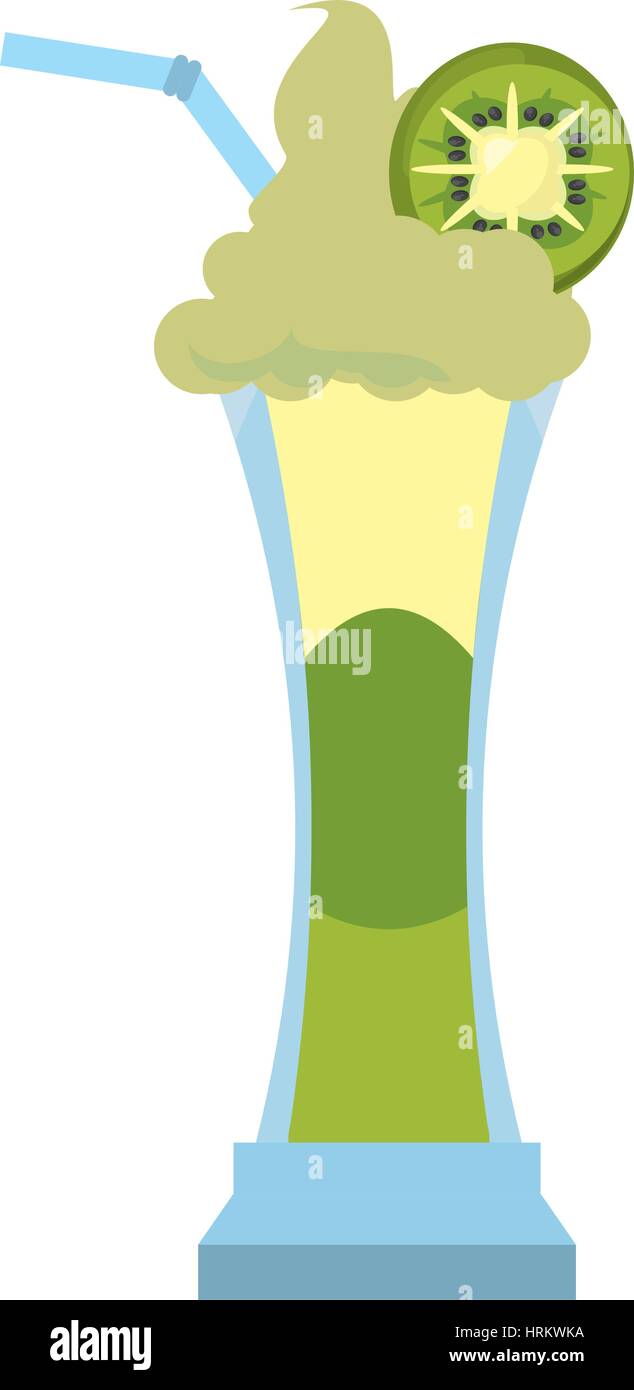 delicious juice kiwi fruit Stock Vector Image & Art - Alamy