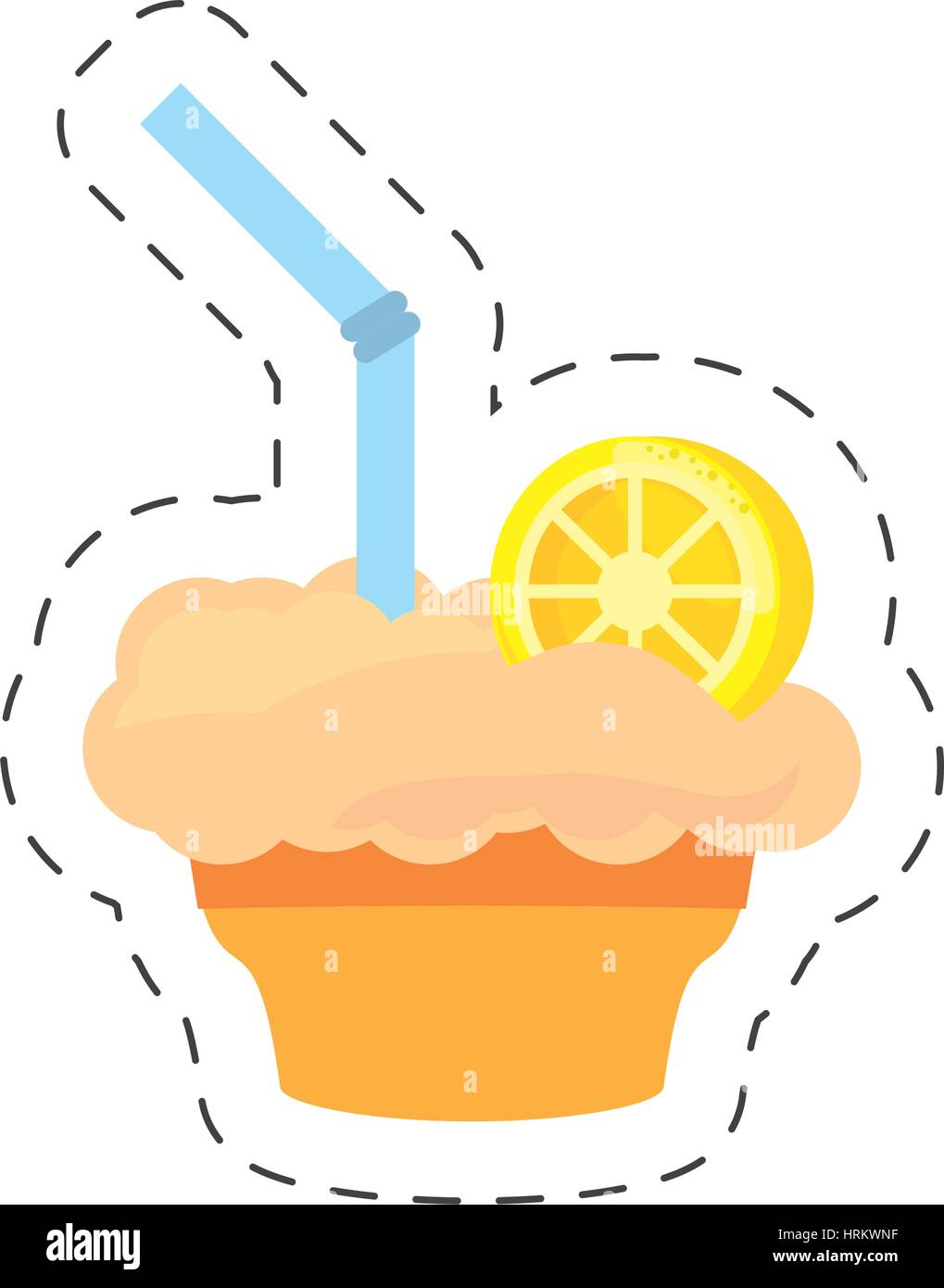 Glass orange juice tube Stock Vector Images - Alamy