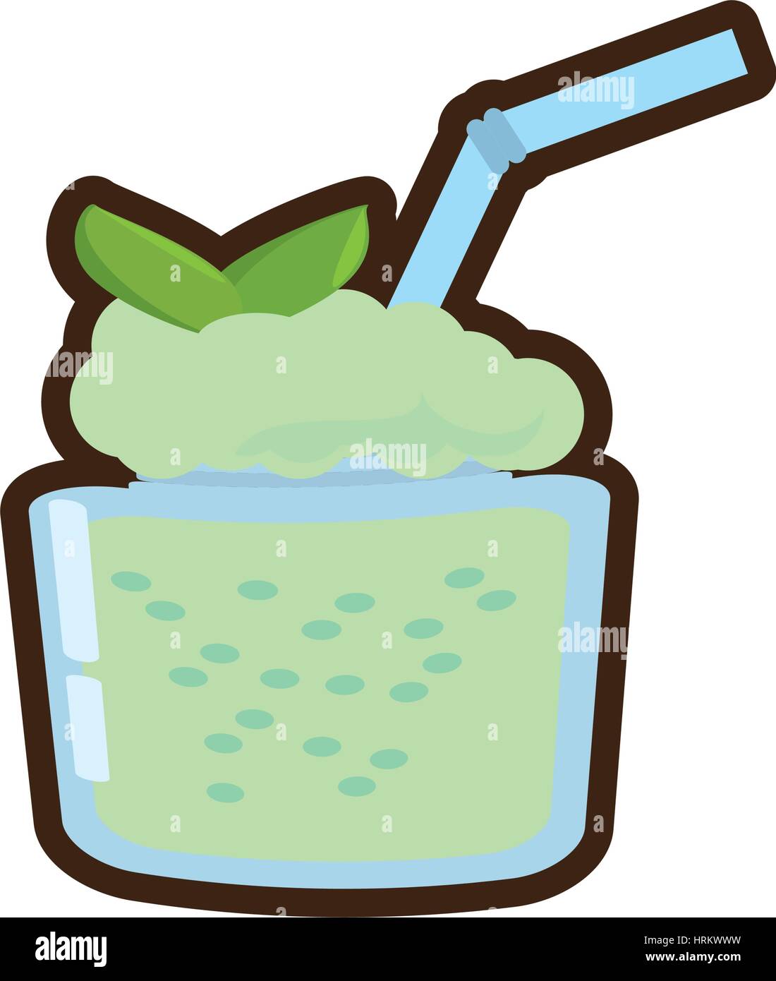 cartoon smoothie mint fresh drink Stock Vector Image & Art - Alamy