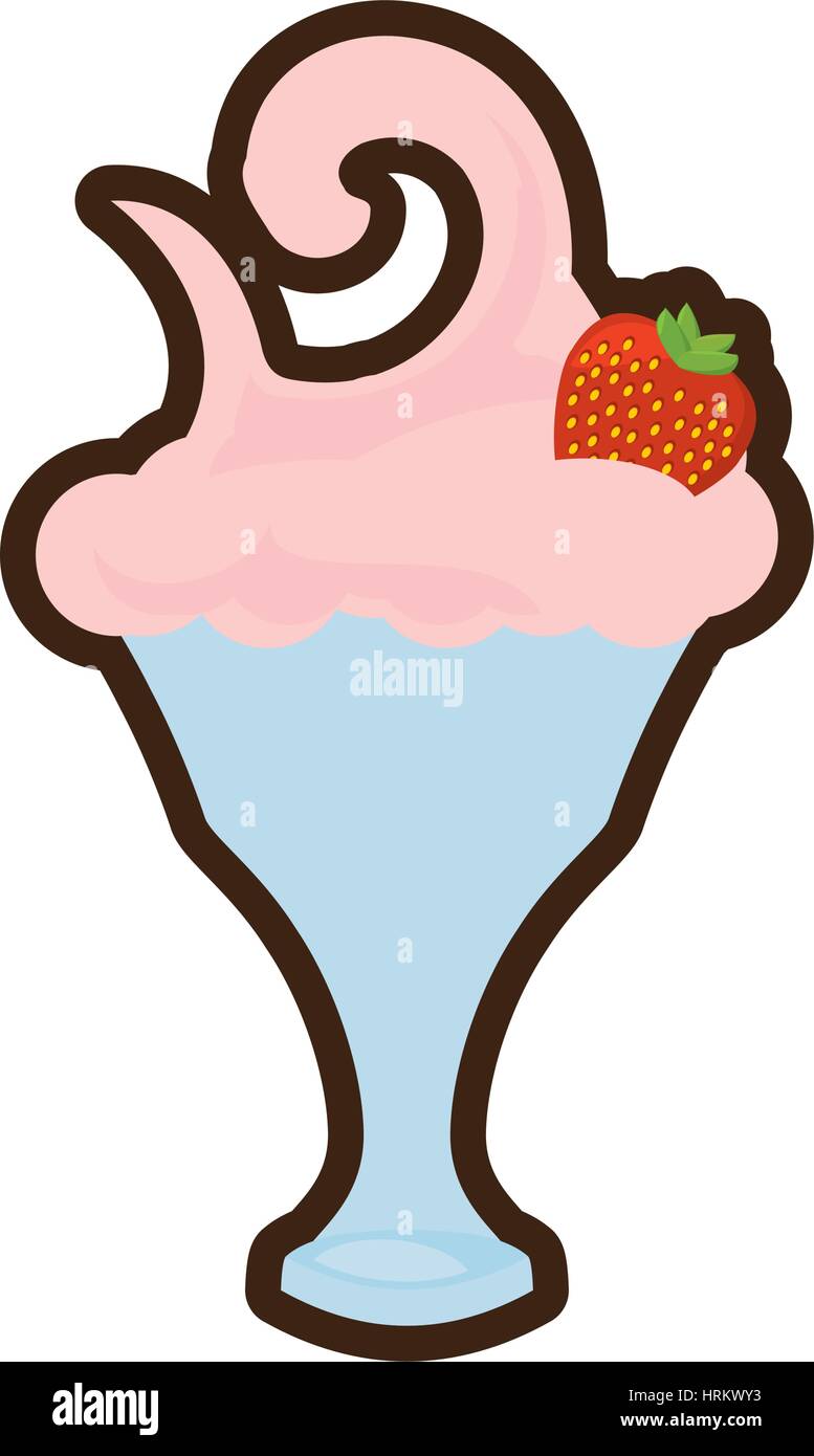 Cartoon glass cup milk shake Stock Vector Images - Alamy