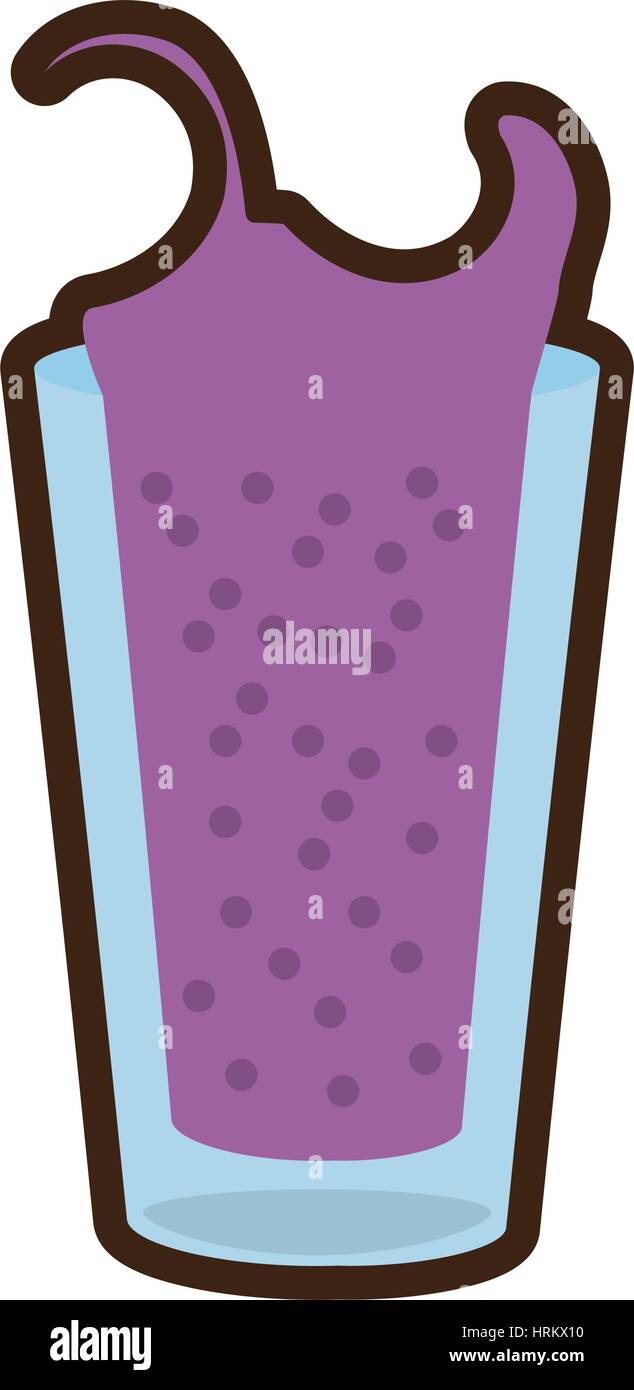 cartoon smoothie berry glass cup Stock Vector Image & Art - Alamy