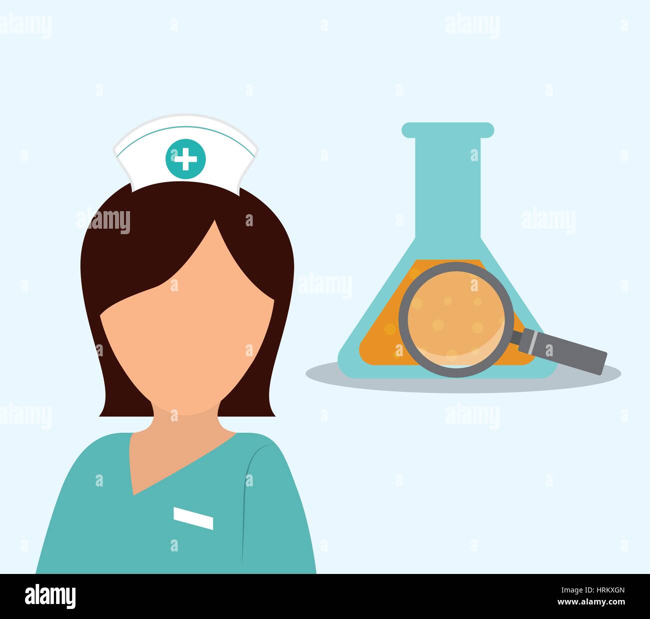 nurse laboratory test tube medical Stock Vector Image & Art - Alamy