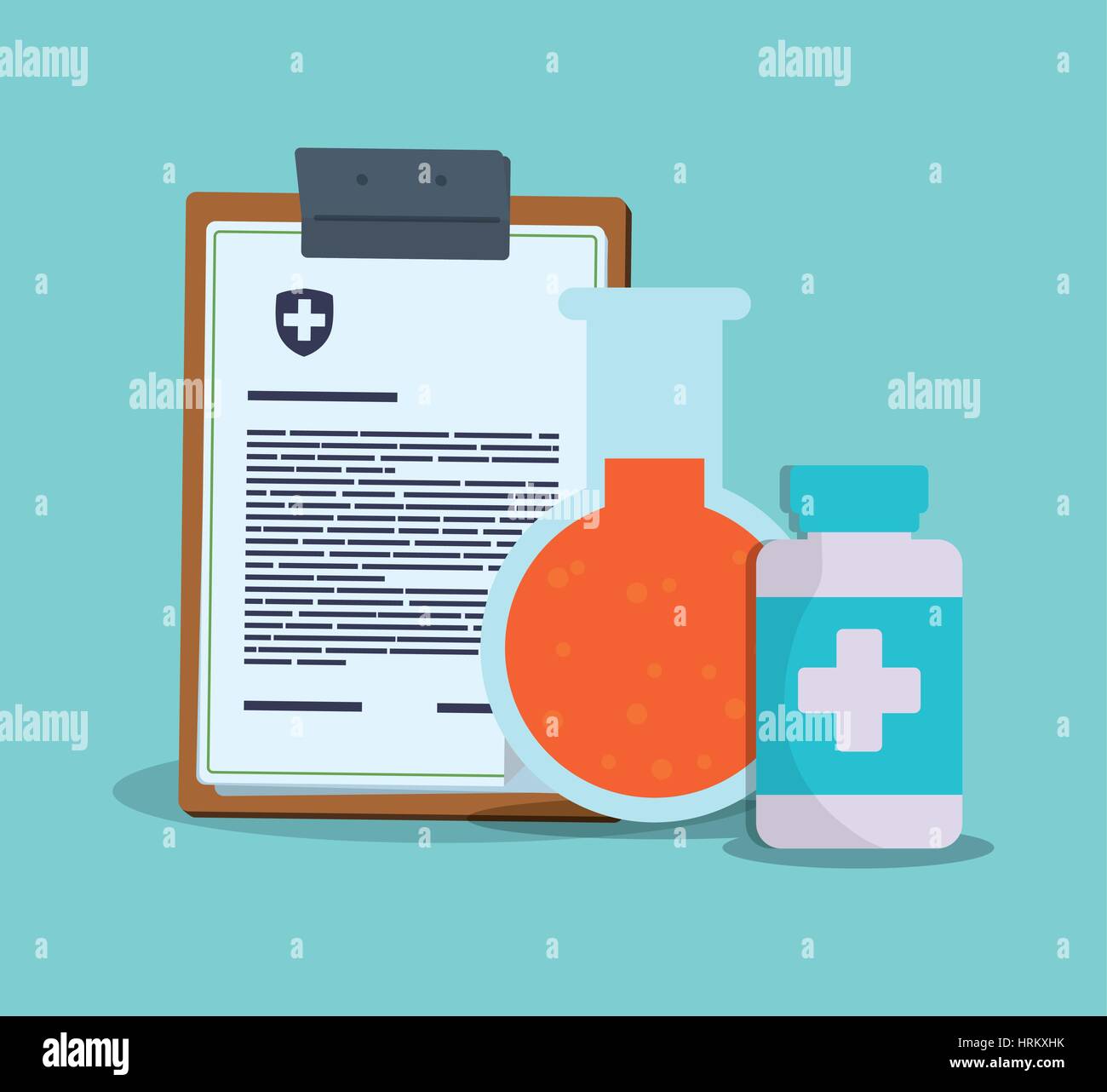 Clinical test results Stock Vector Images - Alamy