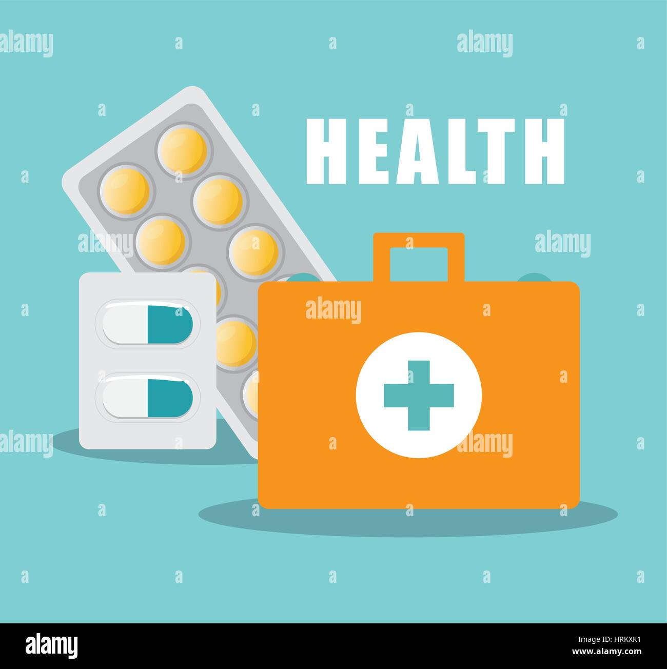 kit first aid capsule pills medicine Stock Vector Image & Art - Alamy