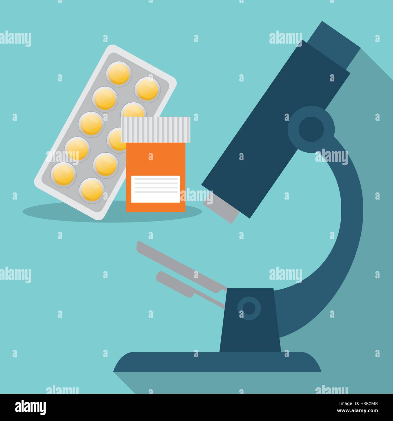microscope medicine container pill Stock Vector Image & Art - Alamy