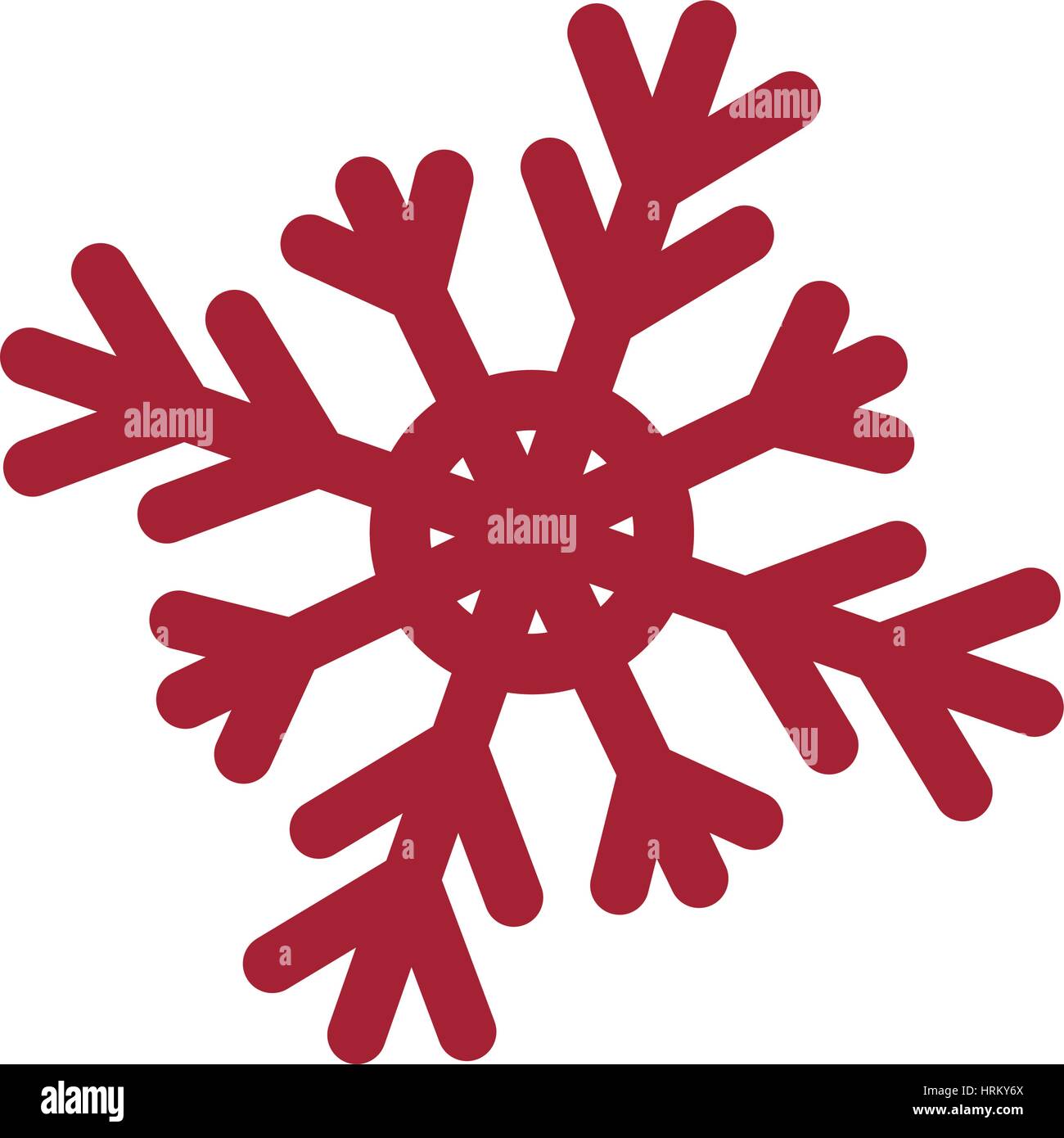 Snowflake winter symbol Stock Vector Image & Art - Alamy