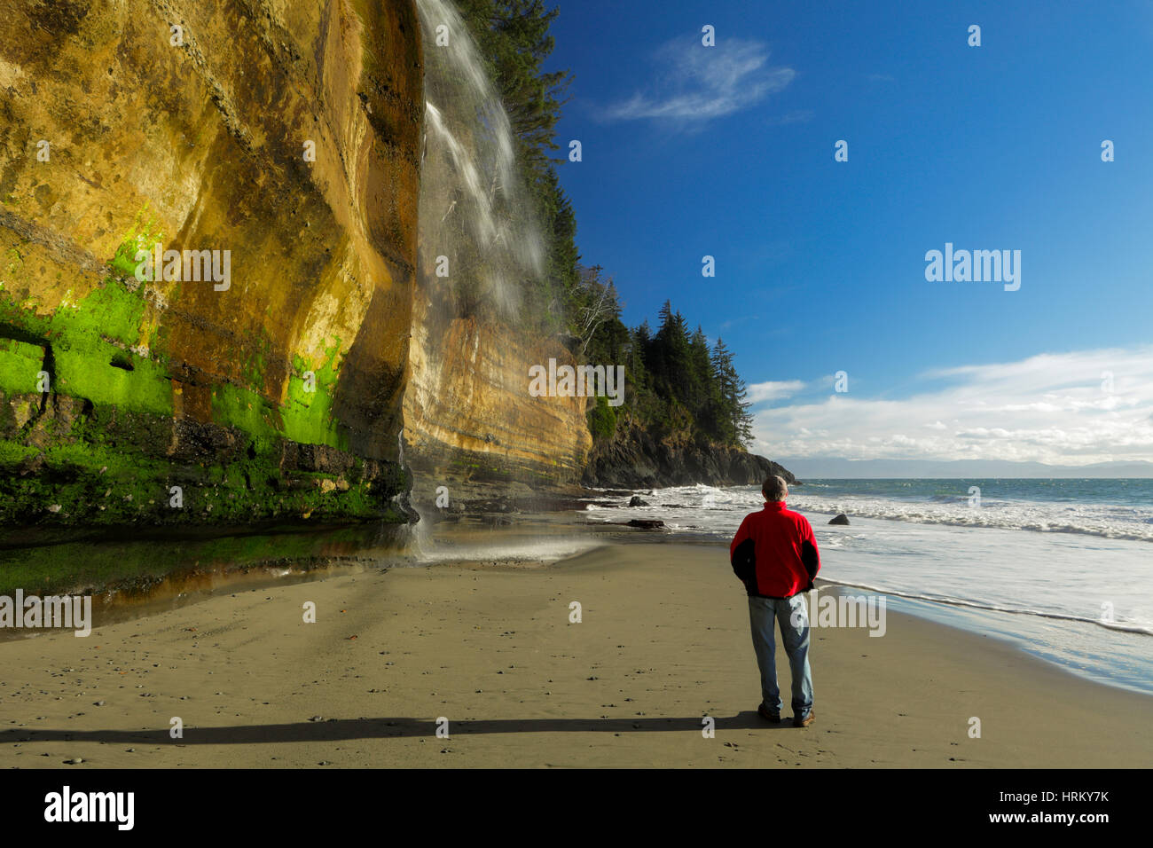 Mystic Beach Waterfall High Resolution Stock Photography and Images - Alamy