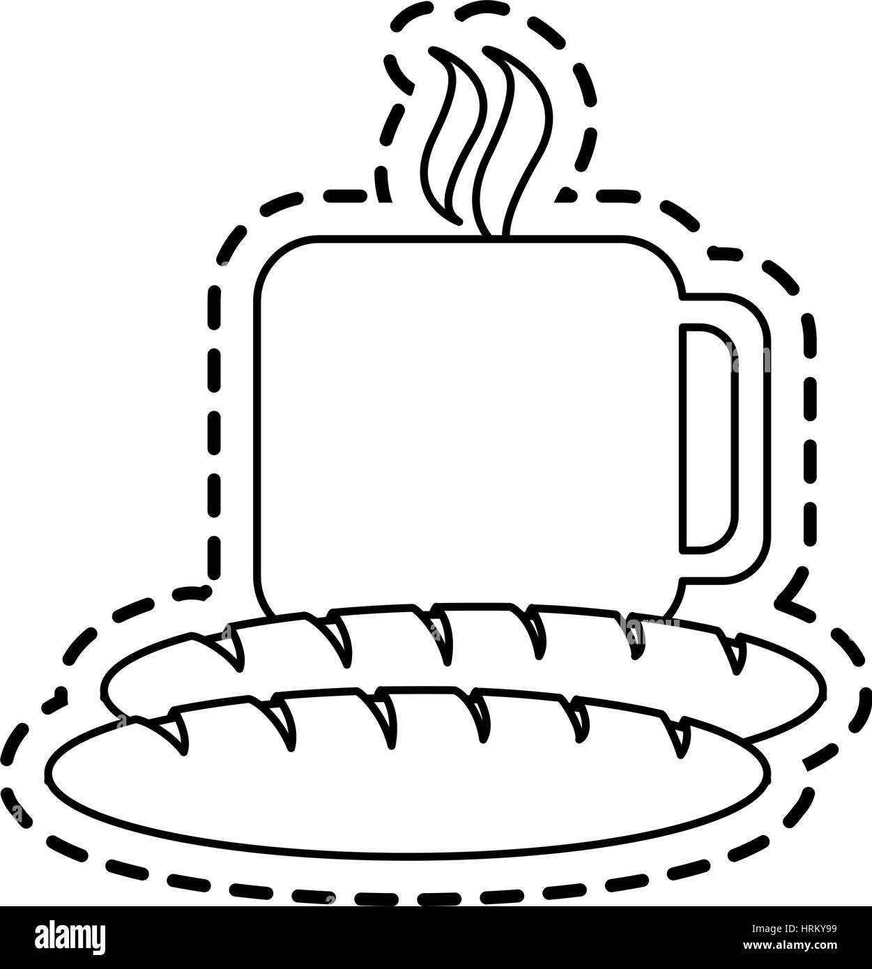 coffee and pastry icon image Stock Vector Image & Art - Alamy