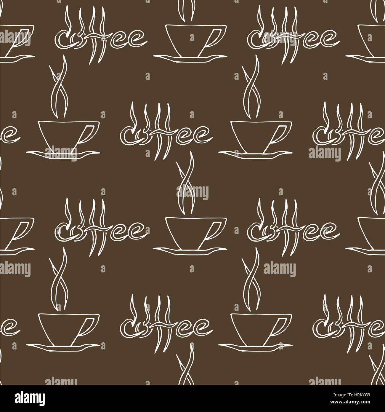 Coffee Cups Seamless Pattern Stock Vector Image & Art - Alamy